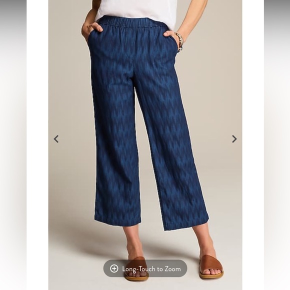 J. Jill | Pants & Jumpsuits | Nwt Jjill Pure Jill Indigo Dobby Crops In ...